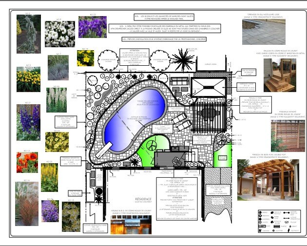 Plan personalisé d'aménagement paysager - Paysagiste Pro-Jardin