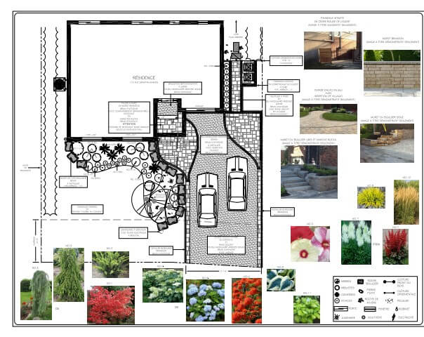 Plan personalisé d'aménagement paysager - Paysagiste Pro-Jardin