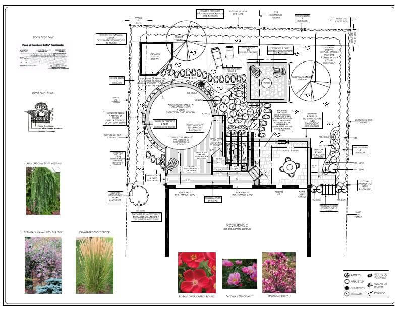 Plan d'aménagement paysager - Paysagiste Pro-Jardin